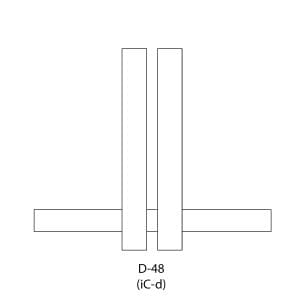 D-16 Arched Inverted Cross & V - PrestigeDIY Premium PVC Building Products